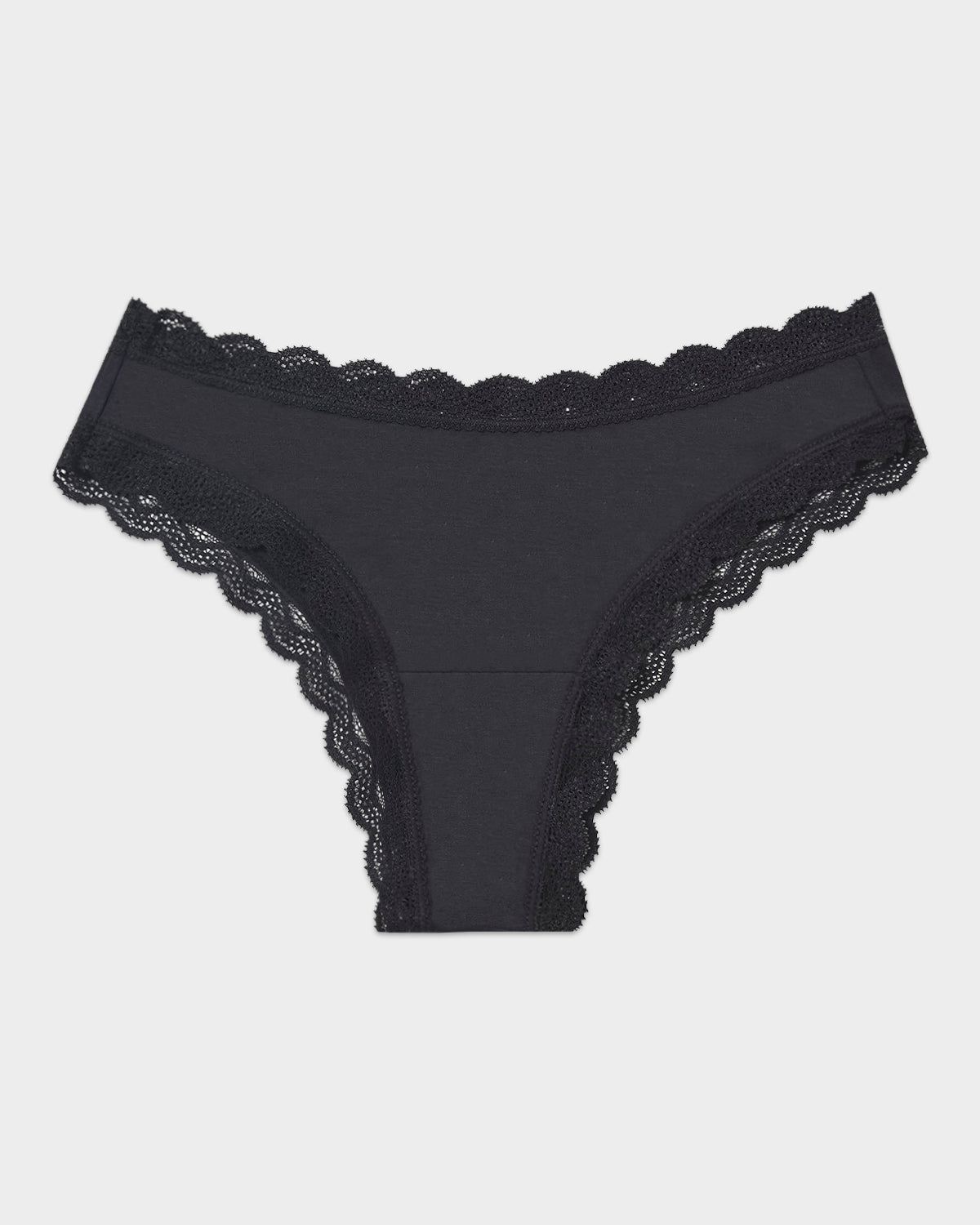 Brazilian Knicker Black Sustainable TENCEL Underwear Stripe Stare