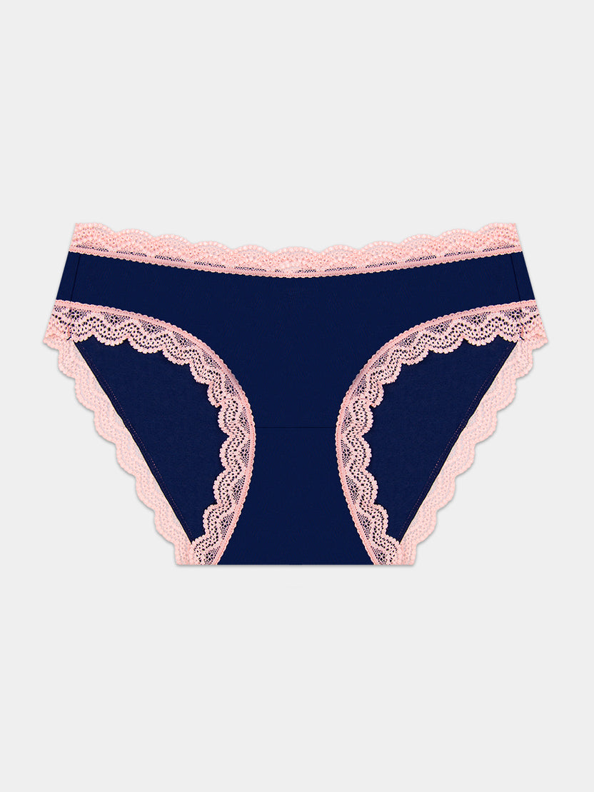 The Original Knicker - Navy & Neon Peach | Sustainable TENCEL™ – Stripe ...