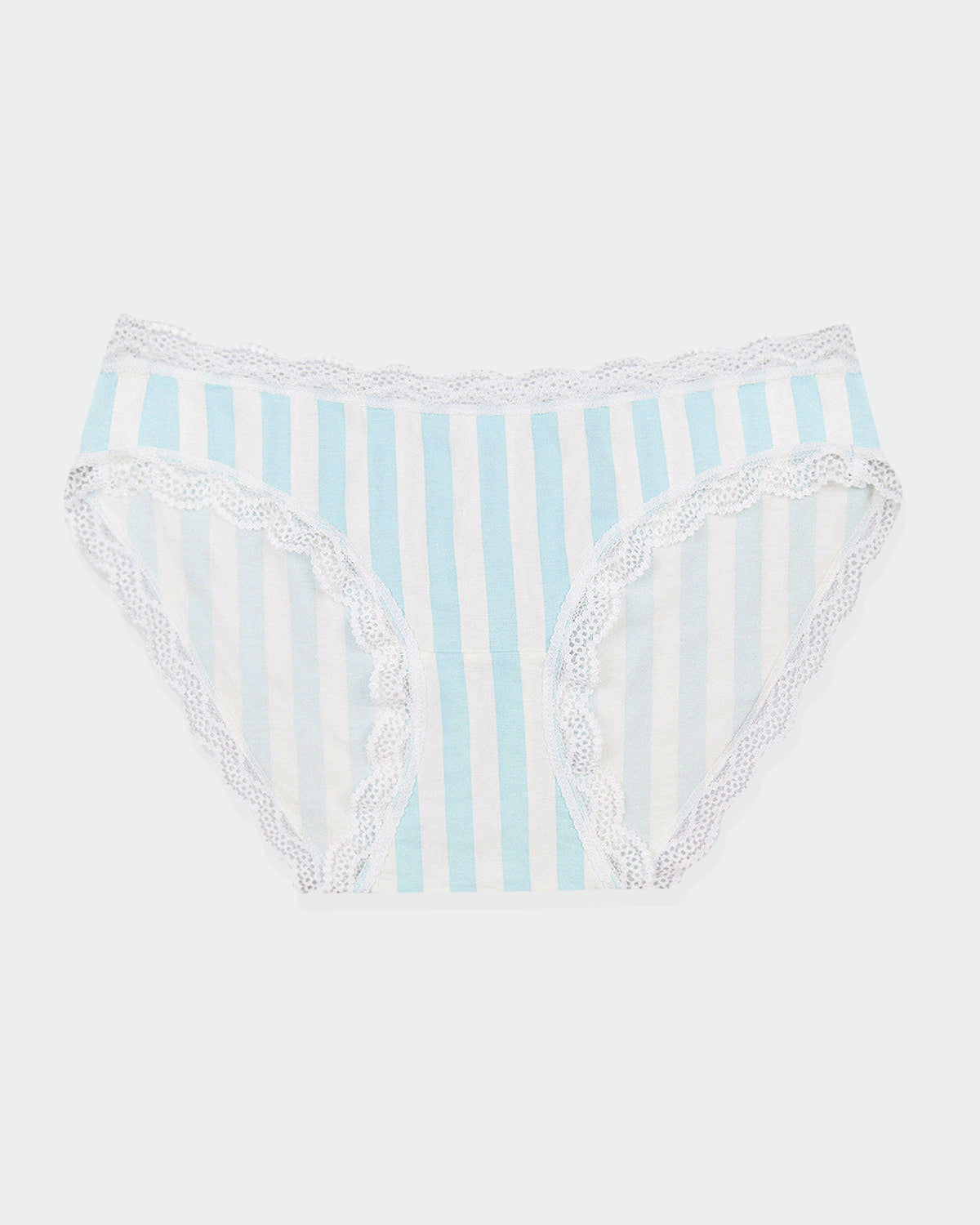 The Original Knicker - Pale Blue Stripe | TENCEL™ Lace Underwear ...