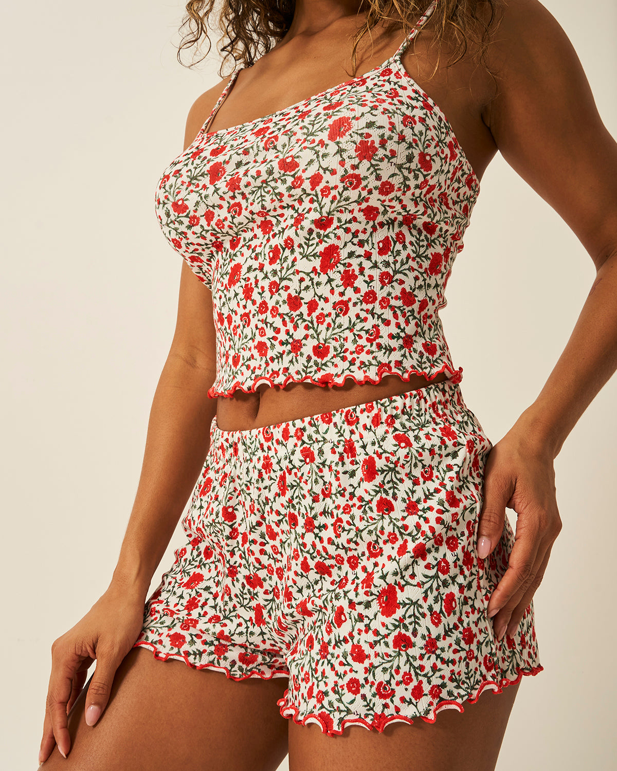 Pointelle Pyjama Shorts - RIXO Daisytrail | Sustainable TENCEL ...