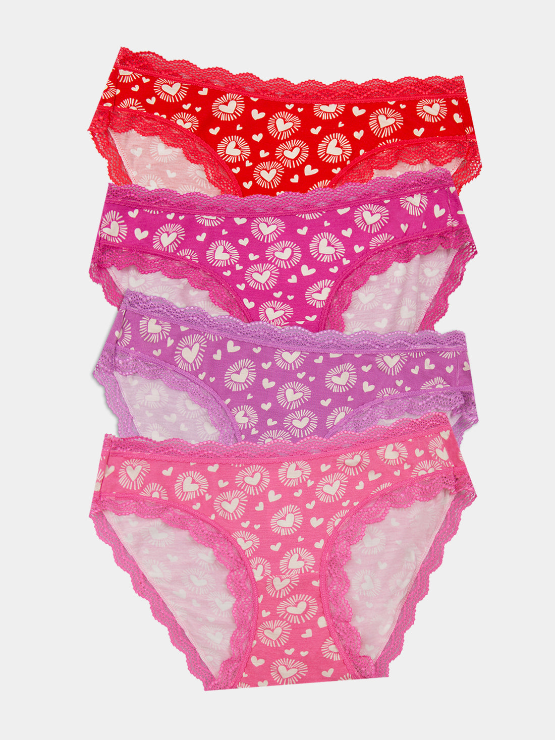 The Original Knicker Four Pack - Hearts on Fire | Sustainable TENCEL ...