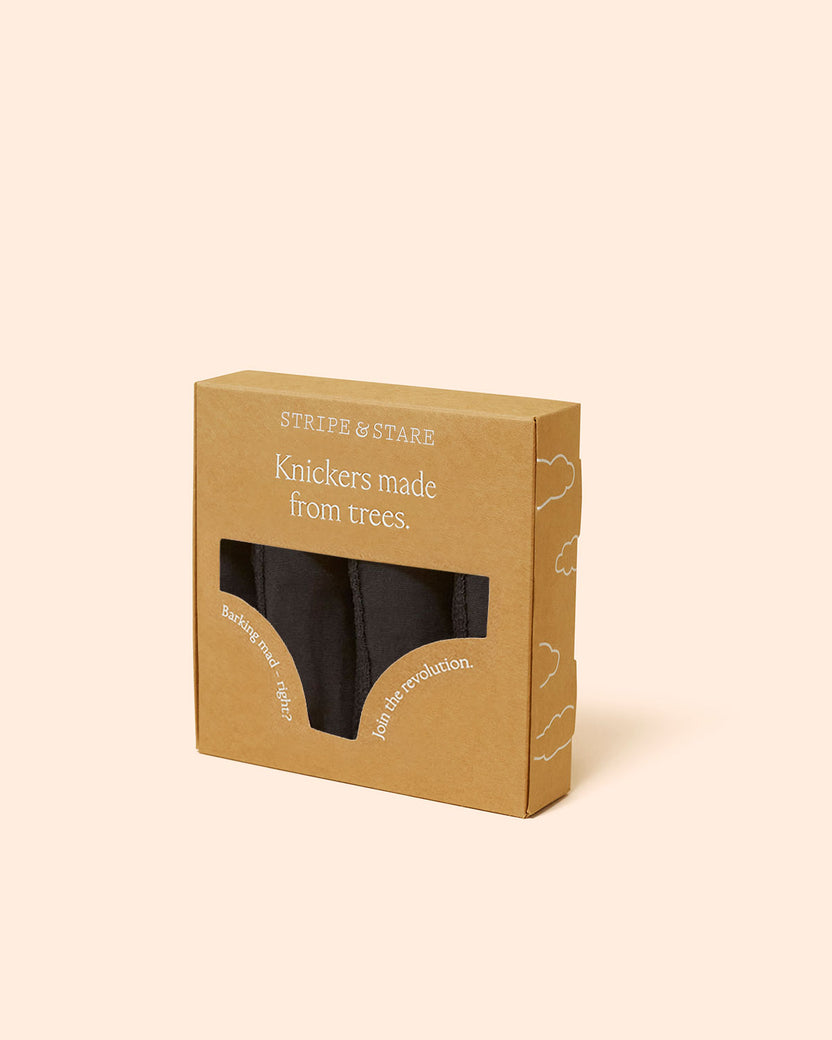 The Original Knicker Four Pack - Black | Sustainable TENCEL™ Underwear ...