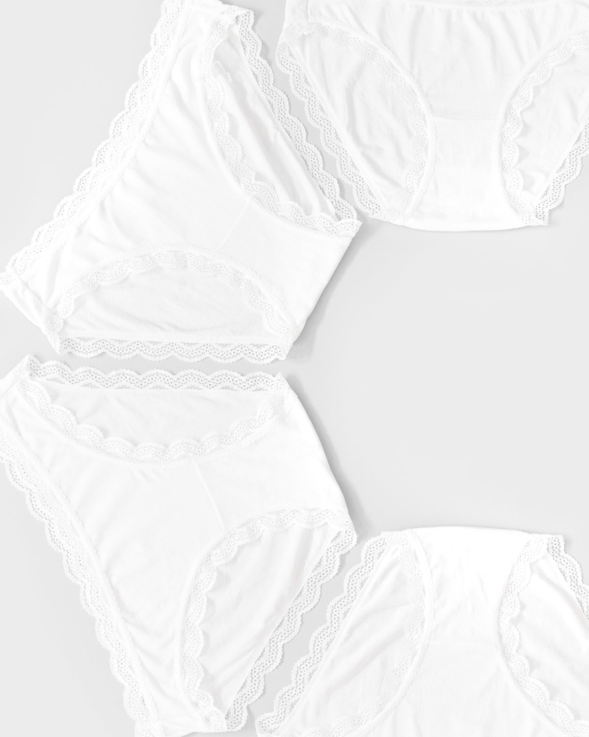 The Original Knicker Four Pack - White | Sustainable TENCEL™ Underwear ...